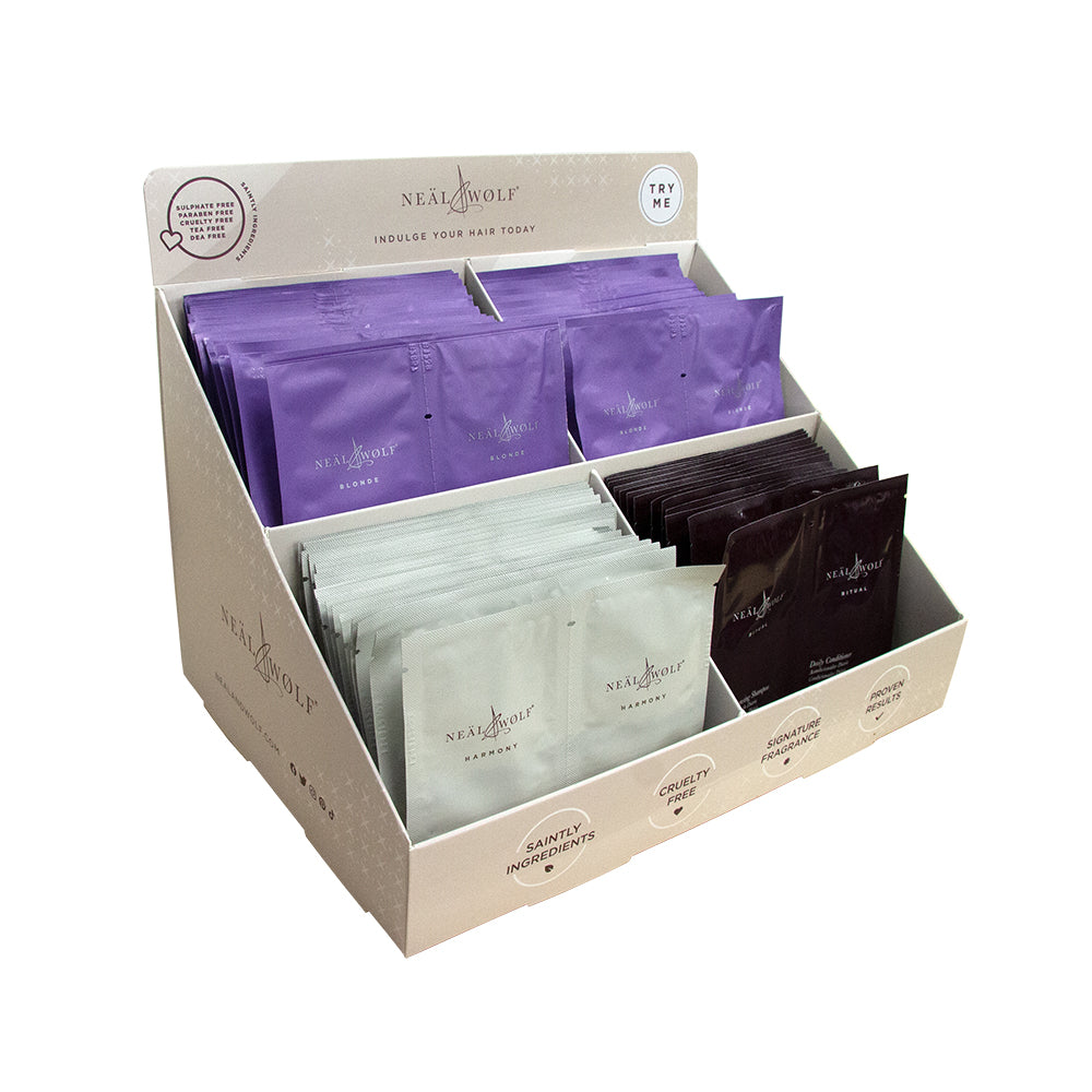Neal & Wolf Sachet Stand (Empty) – Salon Promotions LTD
